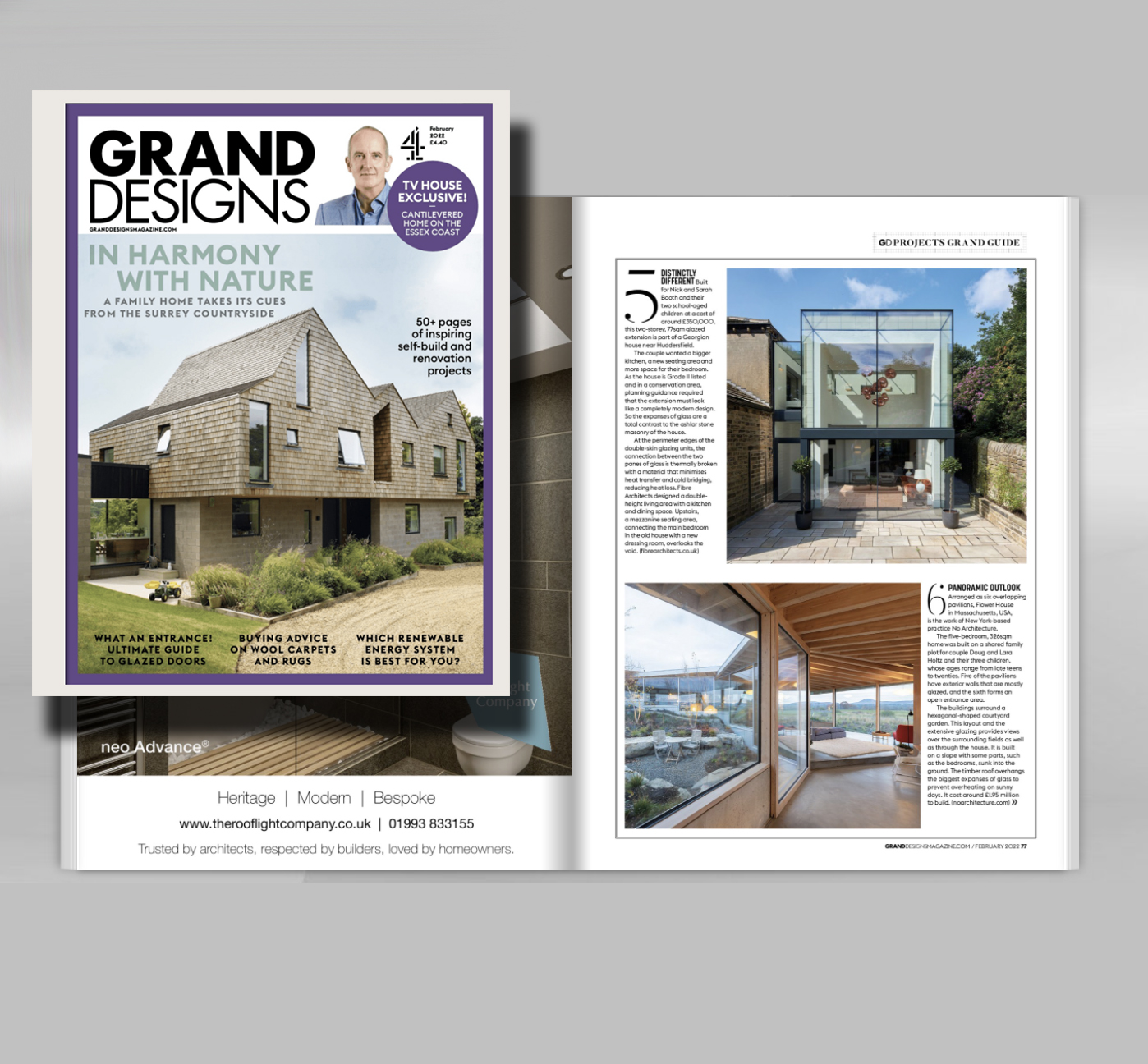 We've been featured in the Grand Designs magazine! - Fibre Architects